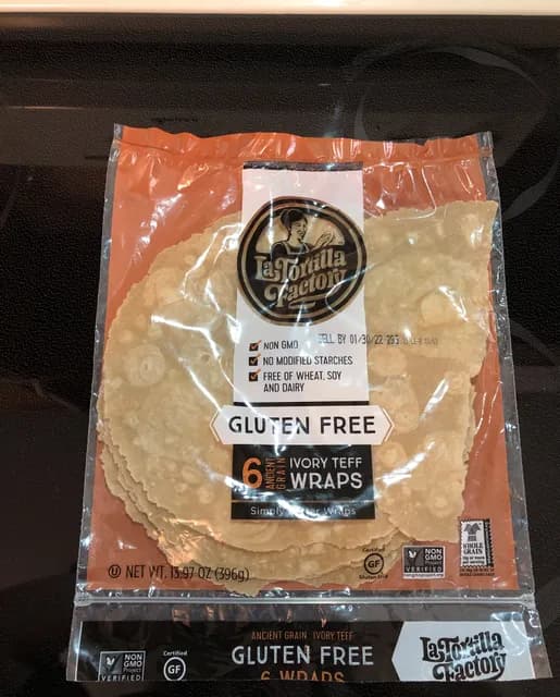 La Tortilla Factory Gluten Free Ivory Teff Wraps