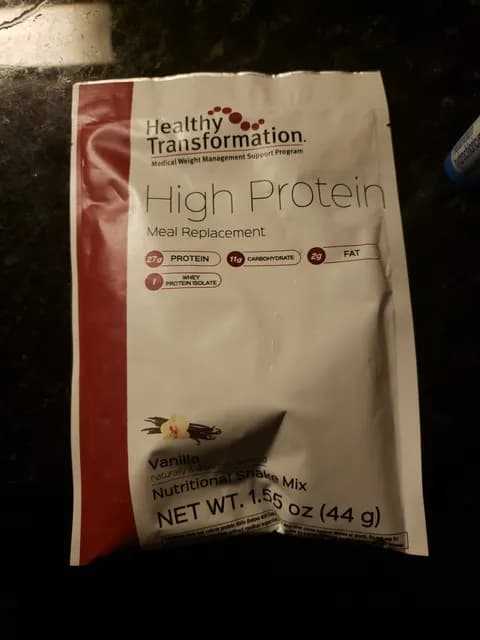 Healthy Transformation High Protein Meal Replacement Shake Mix, Vanilla ...