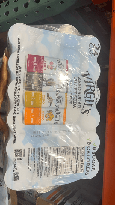 Virgil'S Zero Sugar Craft Soda Variety Pack: Black Cherry, Root Beer ...