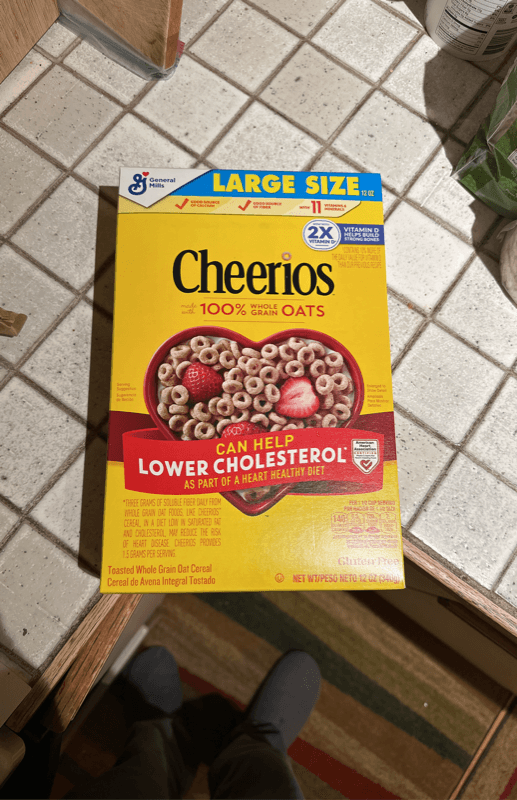 Cheerios Cereal Toasted Whole Grain Oat Box