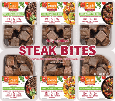 Fresh Additions Fully Cooked Steak Bites | Fig App