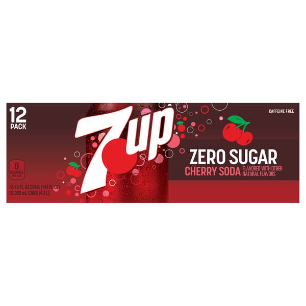 7up Cherry Zero Sugar Soda