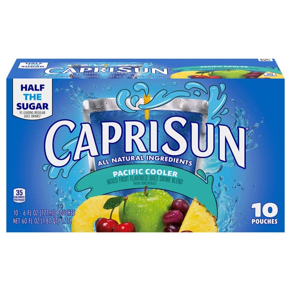 Capri Sun Pacific Cooler Mixed Fruit Flavored Juice Drink Blend