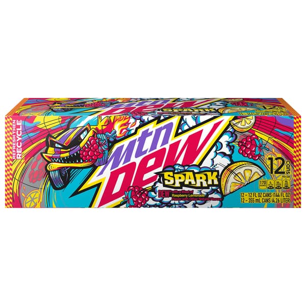 Mtn Dew Spark Raspberry Lemonade Flavor