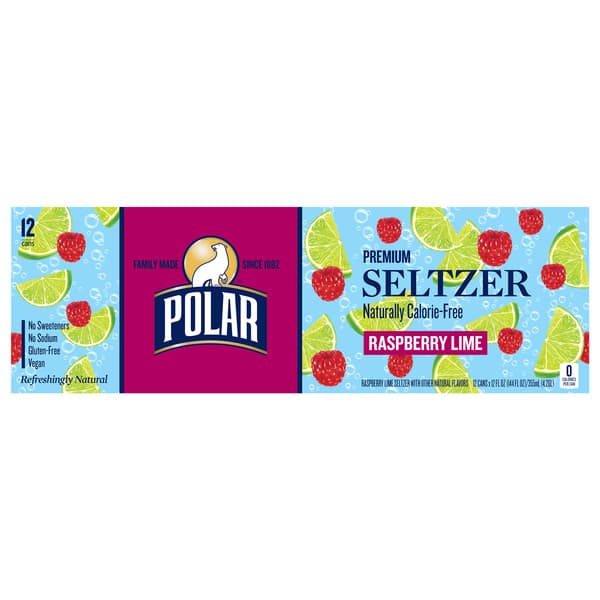 Polar Raspberry Lime Seltzer Water